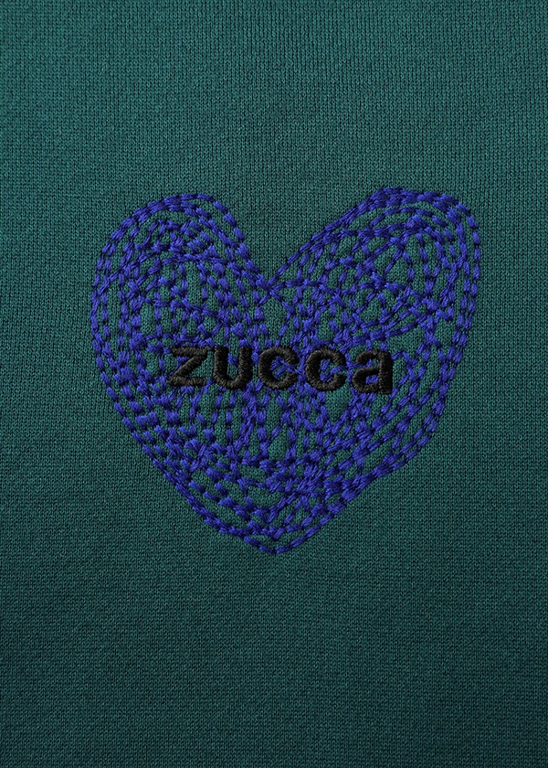 ZUCCa / ハートLOGOスウェット / カットソー(M green(10)): ZUCCa| A-net ONLINE STORE